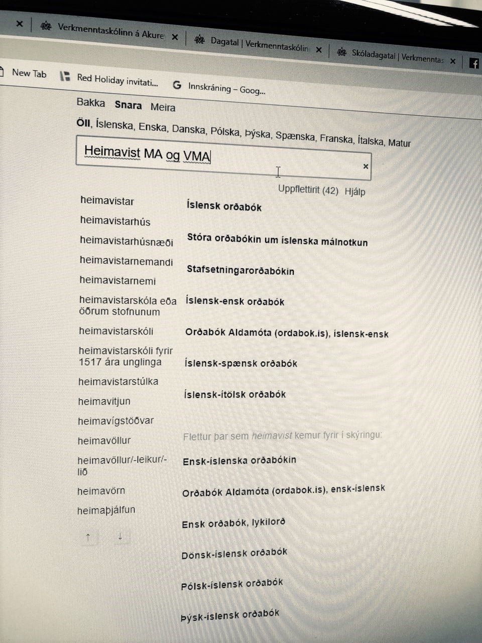 Snara.is aðgengileg fyrir íbúa | Heimavist MA og VMA